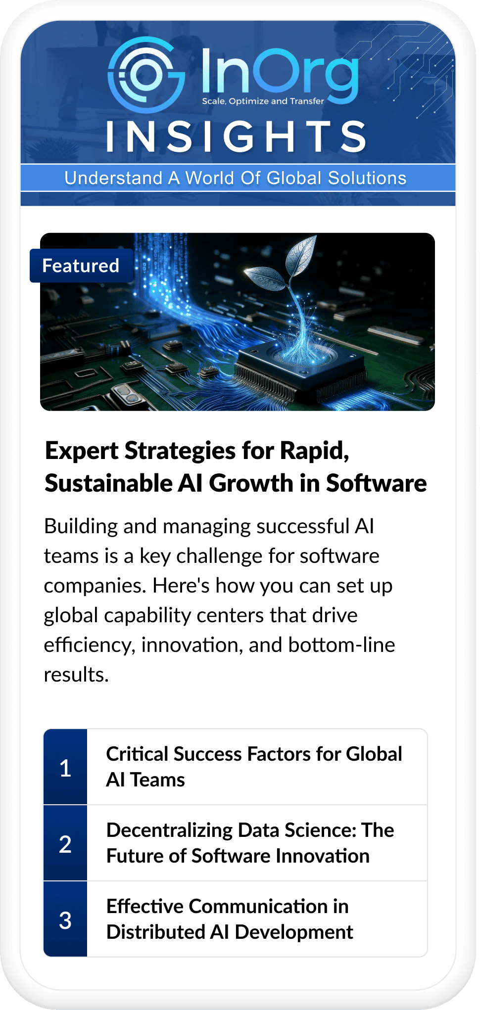 InOrg Insights | Free Newsletter